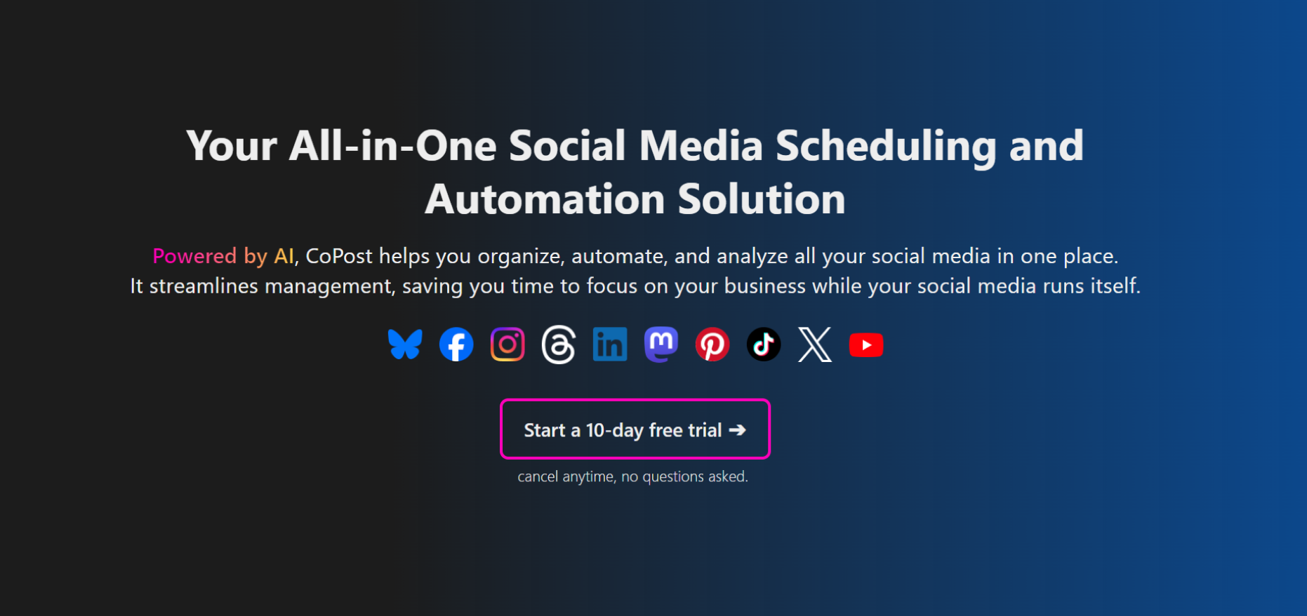 CoPost - Social Media Scheduling and Automation